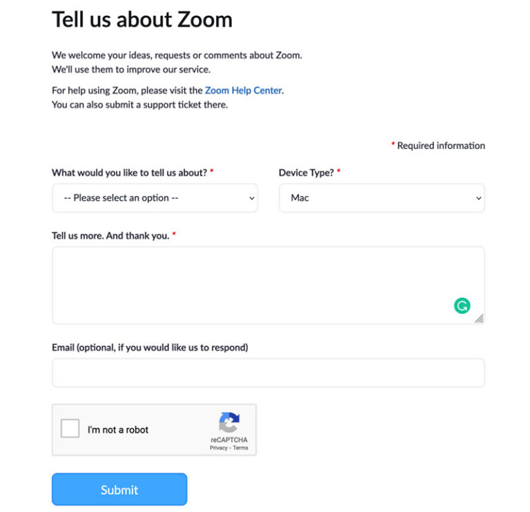 Feedback Form Examples to Improve User Experience