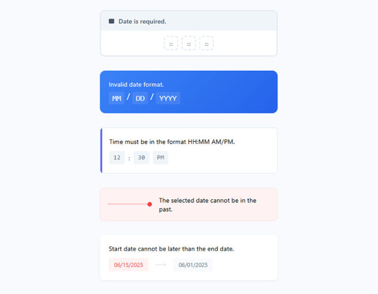 Form Error Message Examples and Best Practices