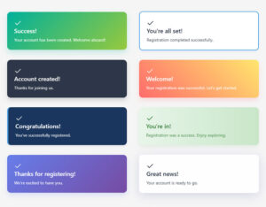 50+ Registration Successful Message Examples You Can Use