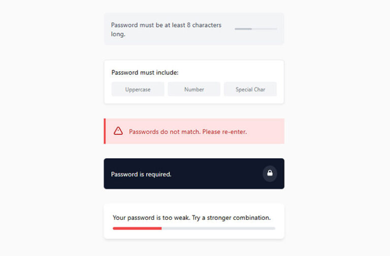 Form Error Message Examples and Best Practices