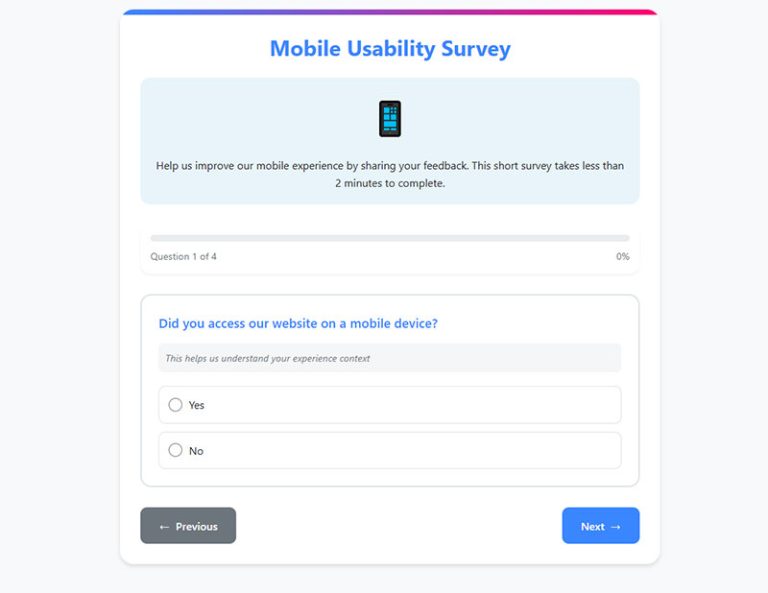 Website Usability Survey Questions to Improve UX