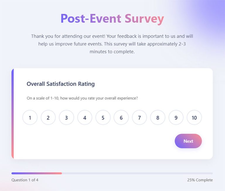 Post-Event Survey Questions for Valuable Insights