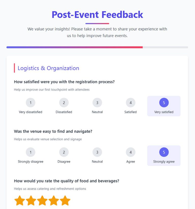 Post-Event Survey Questions for Valuable Insights