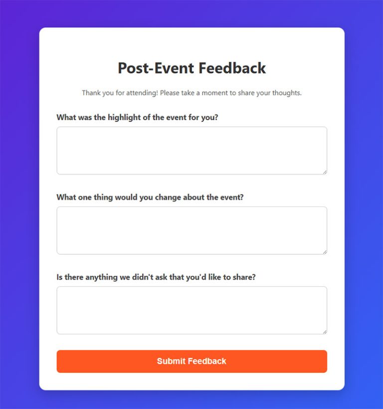 Best Practices for Creating Feedback Forms