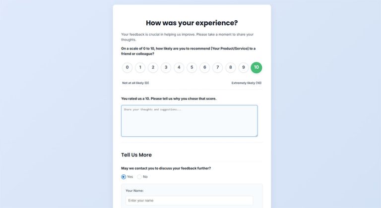 NPS Survey Questions to Measure Customer Loyalty
